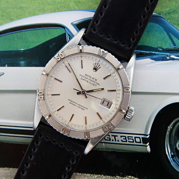SOLD Vintage Rolex ref. 6609 WG/SS Thunderbird Datejust Turn-O-Graph ...