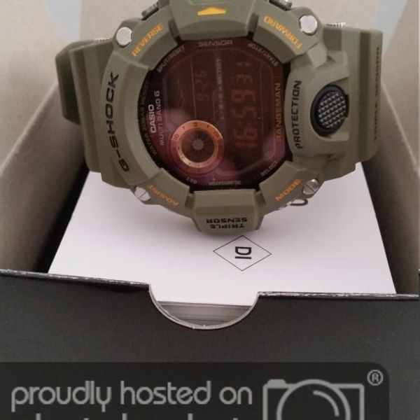 Sold!!! FS Casio G-SHOCK RANGEMAN olive green mint condition ...