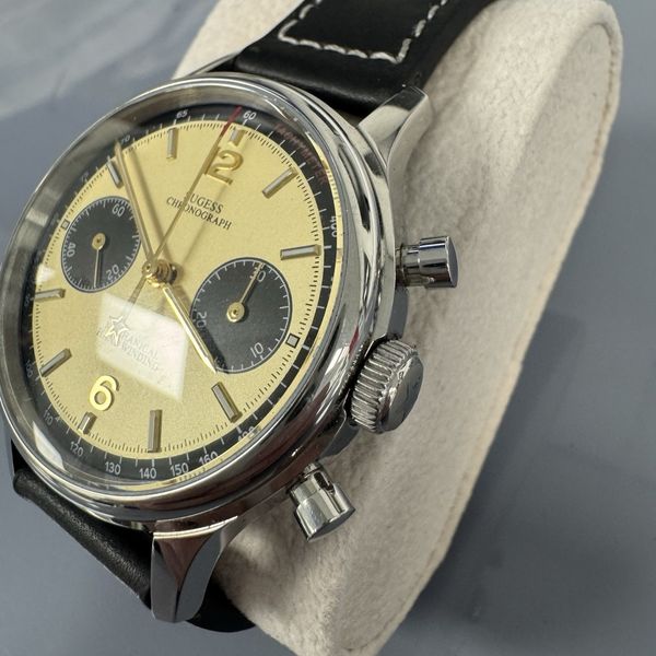 Sugess 1963 Pilot Watch Mechanical Chronograph Waterproof for Seagull ...