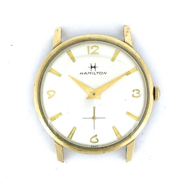 Vintage 1965 Hamilton Arthur 10K RGP 34mm 17J Manual Watch *HEAD ONLY ...