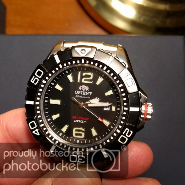 Orient M-Force 200m Titanium SDV01001B0 full set | WatchCharts Marketplace