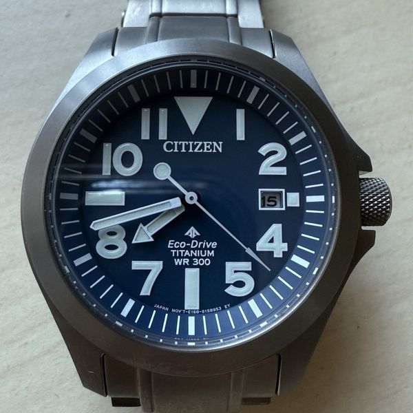 Citizen Men's Promaster Eco-Drive Tough Super Titanium Watch | Blue ...