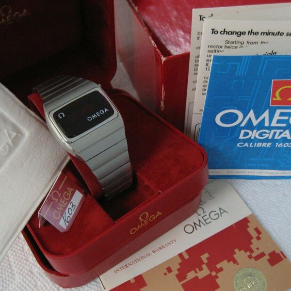 RARE VINTAGE OMEGA CONSTELLATION LED WATCH CAL 1603 WITH ORG BOX ...