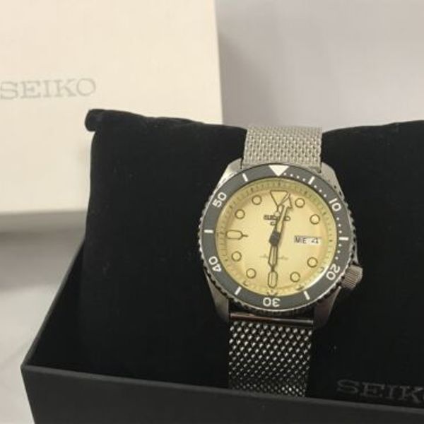 Seiko 5 Men's Stainless Steel Mesh Automatic Watch - SRPD67 MSRP: $375 ...