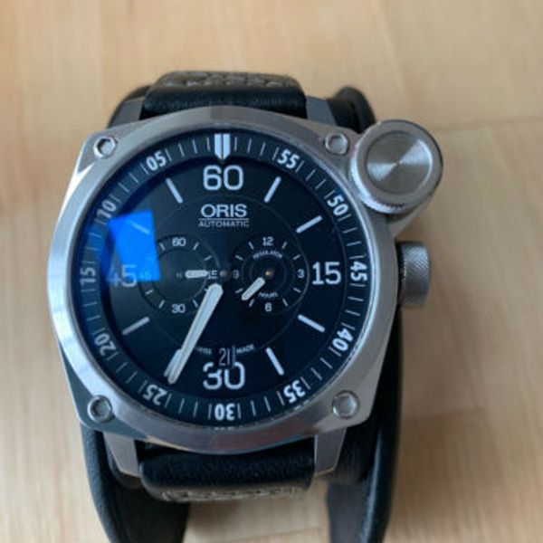 Oris BC4 Flight Timer Der Meisterflieger Chrono Stainless Steel Watch ...