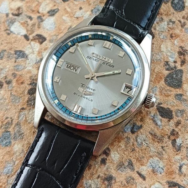 Vintage Citizen Seven Star Deluxe 21 Jewels Automatic July 1968 JDM ...