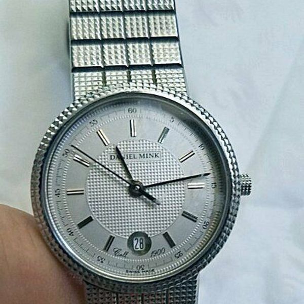 Daniel Mink Watch Ref "1930 DA 52" Stainless Date White/Silver Dial ...