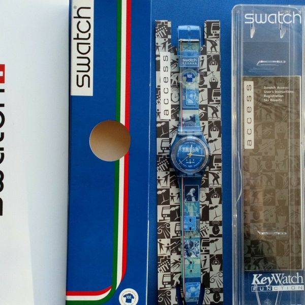 Swatch 1998 SKZ119 Magic Blue Italian Football Team La Squadra Azura ...