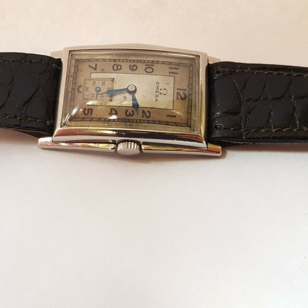 Very Rare OMEGA T17 movement Art Deco Steel Vintage Swiss Watch ...