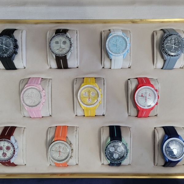 Omega X Swatch MoonSwatch Bioceramic Watch collection (all 11 watches ...