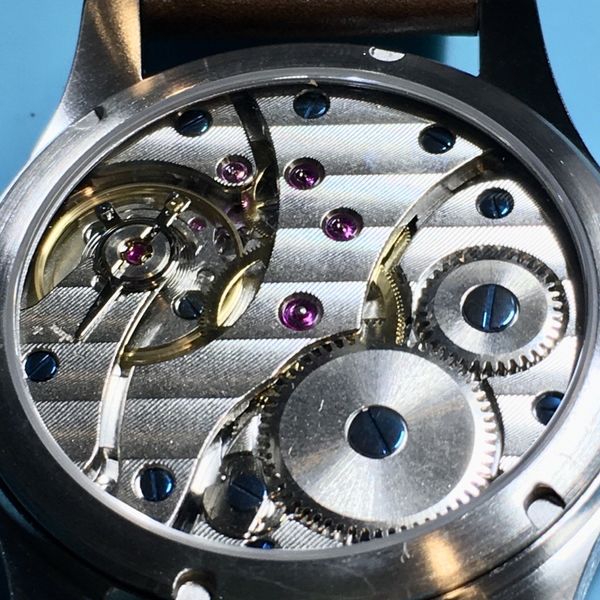 HRUODLAND F016 TURBINE PILOTS WATCH SEAGULL ST3620 HAND WIND MECH ...