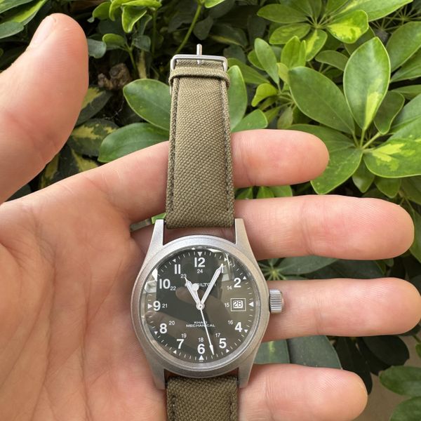 [WTS] Hamilton Khaki Field Mechanical green dial H694190 | WatchCharts
