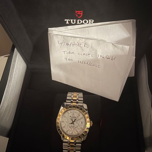 [WTS] Tudor Classic Date+Day (President) 40mm 18k Gold + Steel 21013 ...