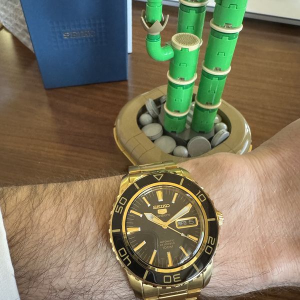 [WTS] Seiko 5 Sports Gold Tone Fifty-Five Fathoms auto $150 ...