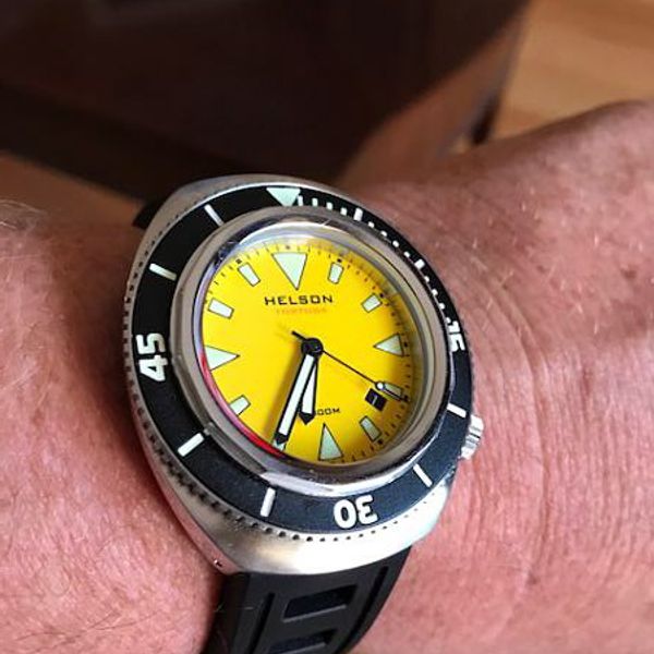 FS: Helson Tortuga - First Edition / Yellow Dial | WatchCharts