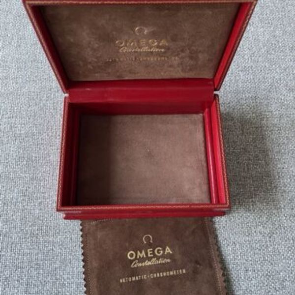 Vintage Omega Constellation Watch Box, in Leather, 1950's | WatchCharts ...