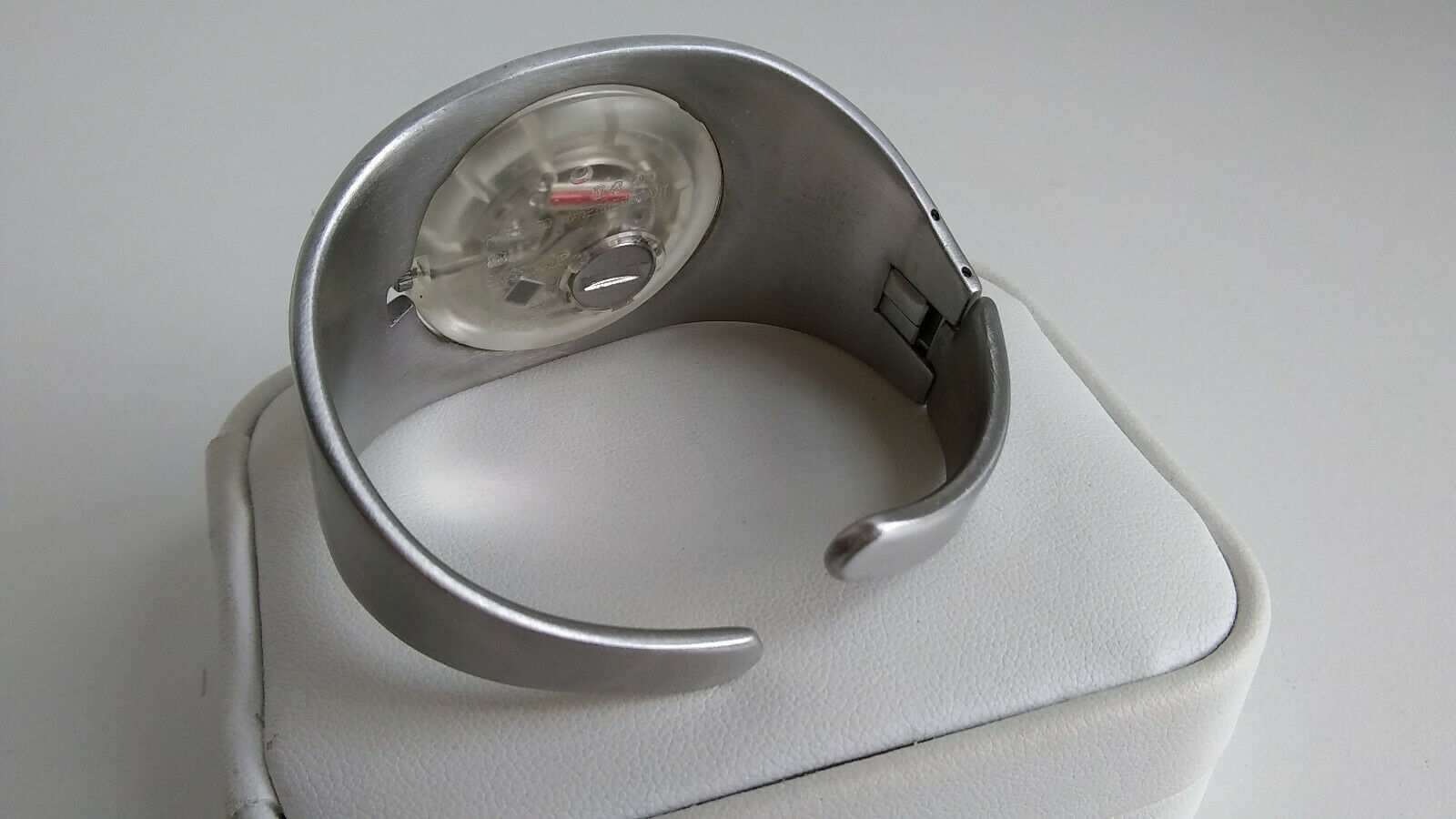 Pop Swatch Watch Stainless Steel Cuff - PMK129 - New Battery Pop Swatch Watch Stainless Steel Cuff - PMK129 - New Battery