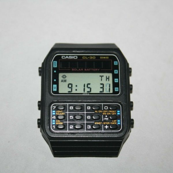 Vintage Casio CL-30 Solar Calculator Watch Module 243 | WatchCharts ...