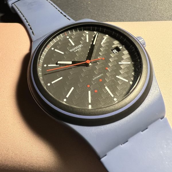 [WTS] Swatch Sistem51 Carbon Fiber/Blue Automatic $65 shipped | WatchCharts