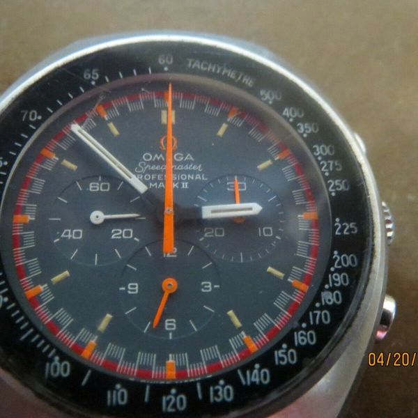 VINTAGE 1972 OMEGA SPEEDMASTER MARK II RACING DIAL,CHRONOGRAPH WATCH ...