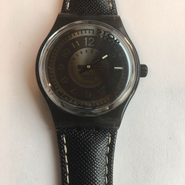 Swatch Stop Watch Black Deco SSM101 1993 Fall Winter Collection ...