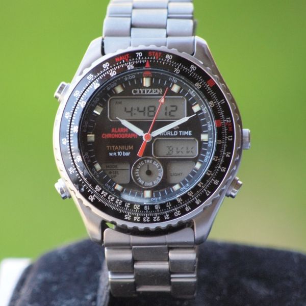Vintage Citizen Promaster C420 Titanium Pilot Military Aviation Ana ...