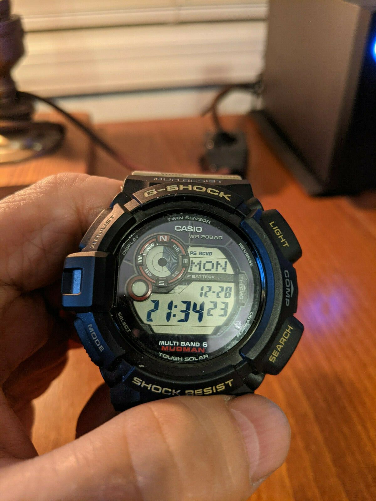 Casio G-Shock GW-9300-1JF Mudman with Desert Camo mod Atomic Tough ...