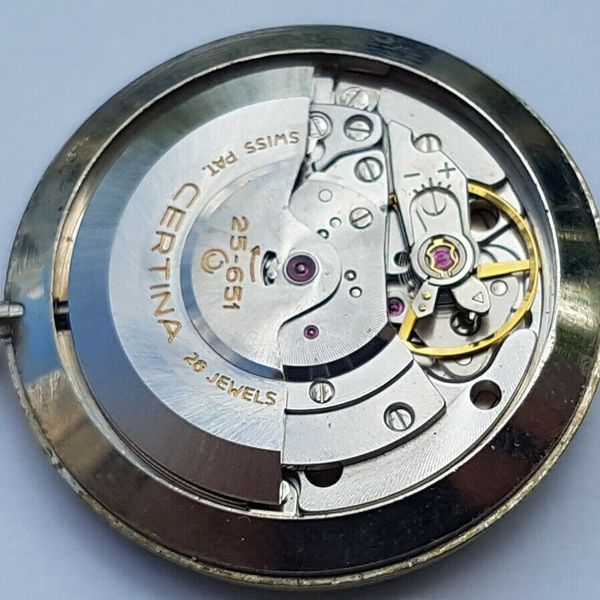 Mechanism Certina Blueribbon automatic caliber 25-651 | WatchCharts