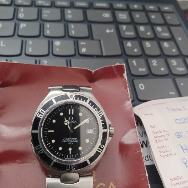 Omega Seamaster Professional 200M * PreBond * Black Swiss Dial Watch ...