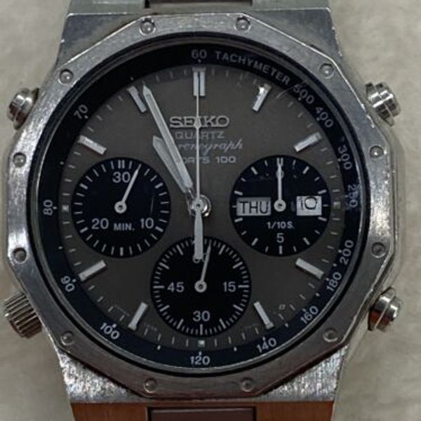 Seiko 7A38-7020 Quartz Chronograph Sports 100 | WatchCharts Marketplace