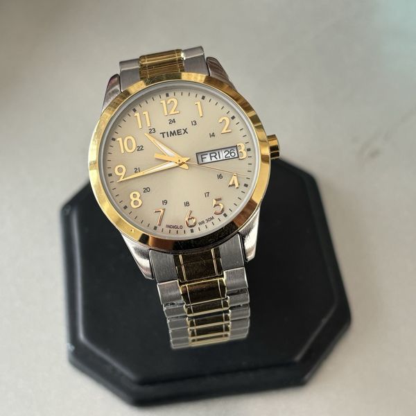 New Timex Menâ s Two Tone Expansion Watch | WatchCharts Marketplace