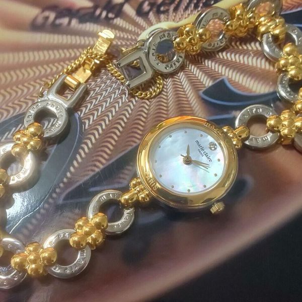 marieclaire Marie Claire Watch Women's Shell & 1P Diamond wrist watch ...