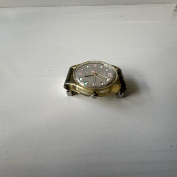 Swatch silver watch face with pink numbers pre-loved | WatchCharts ...