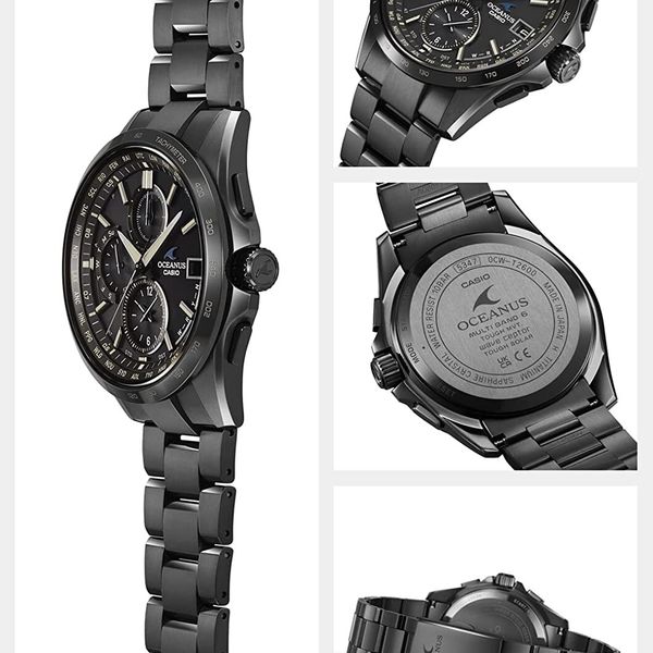 CASIO OCEANUS Classic Line OCW-T2600JB-1AJ Atomic Radio Solar Titanium ...