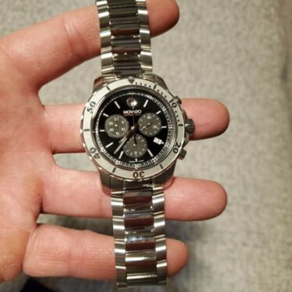 Movado 2600110 Series 800 Chronograph Black Dial Men's Watch ...