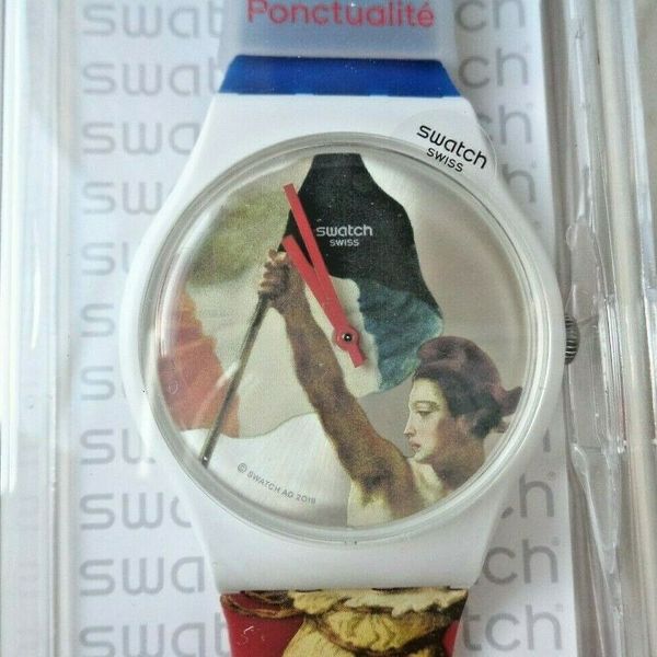 Limited Edition SWATCH Liberty Leading the People LEP Watch Louvre ...