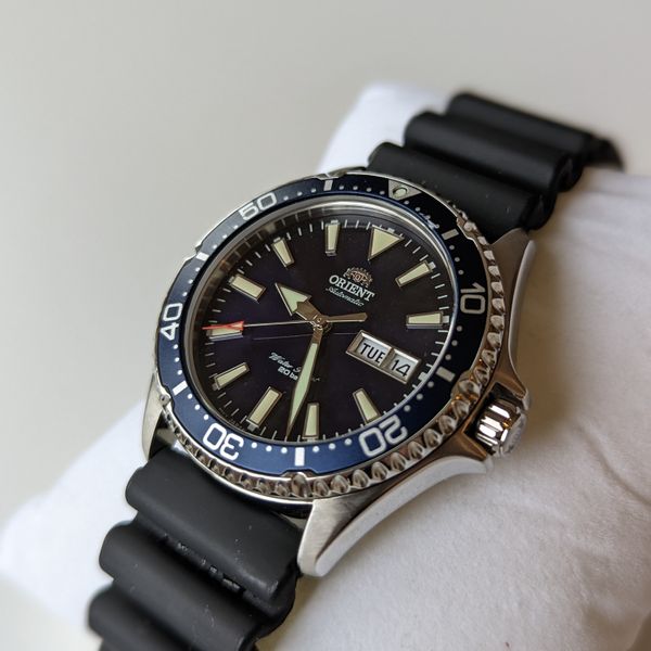 [WTS] Orient Kamasu Blue Diver (full set, on OEM rubber strap) - $125 ...