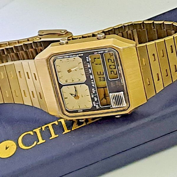 ULTRA RARE CITIZEN ANA-DIGI TEMP 30-5049 DIGITAL VTG JAPAN MEN WATCH ...