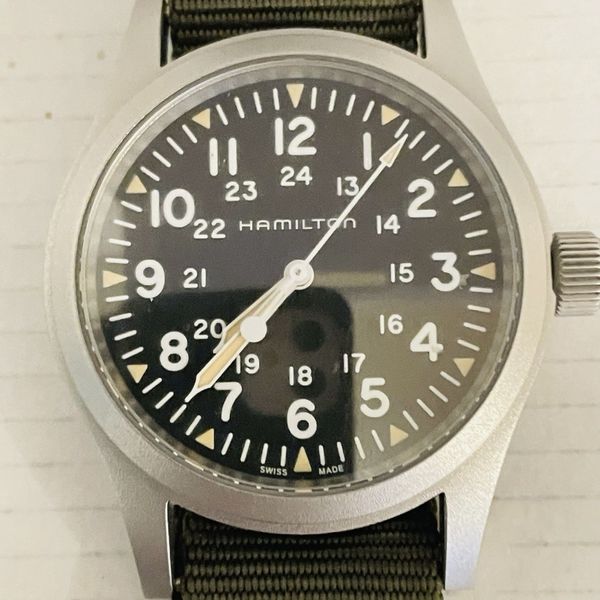 Hamilton Khaki Mechanical Field Style Watch Ref. H694390 Manual ...