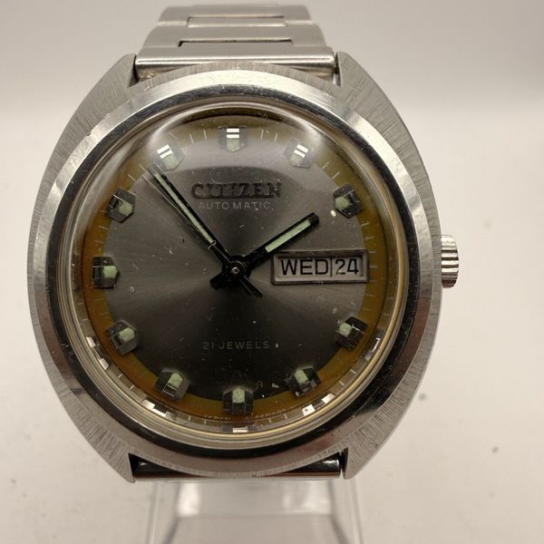 1970s Vintage Citizen Automatic 21 Jewels Day/Date - Flawless Dial ...