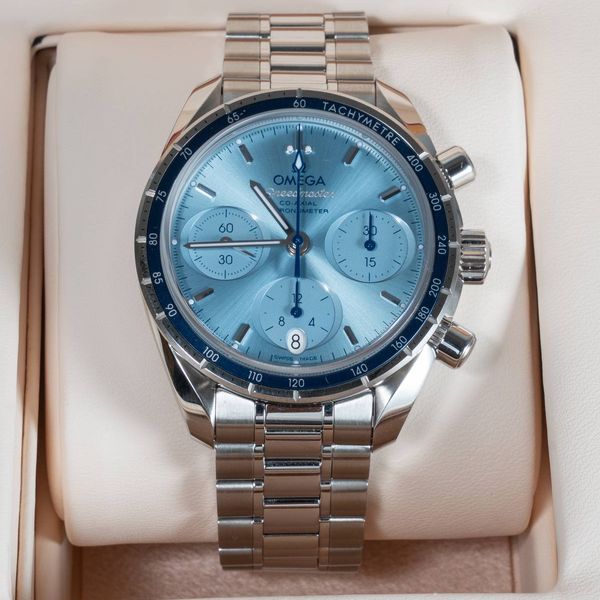 FS Omega Speedmaster Blue NEW 2023 | WatchCharts Marketplace