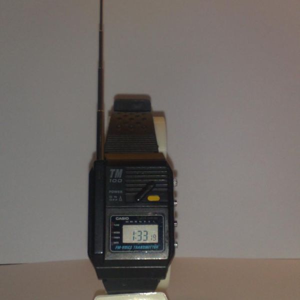 Ultra rare Casio FM transmitter watch TM-100 with Service Manual ...