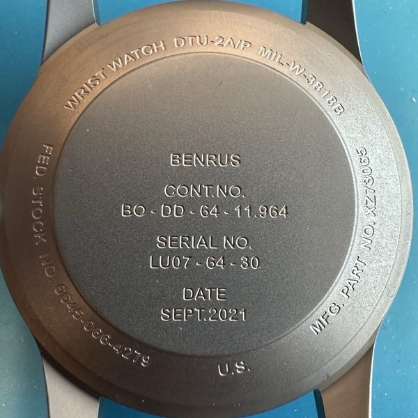 Benrus DTU-2A/P Military Field Watch - NATO Reissue - Automatic ...