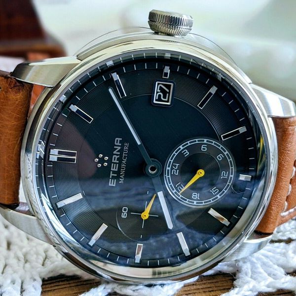 Eterna Adventic GMT Automatic Anthracite Dial Watch Sapphire In-house ...
