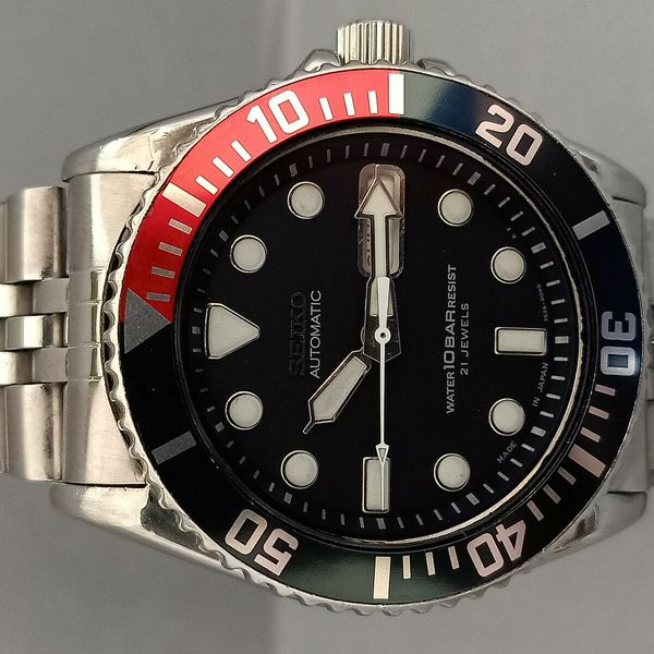 SEIKO DIVER 7S26-0040 SKX033J SUBMARINER 10 BAR AUTOMATIC MENS WATCH ...