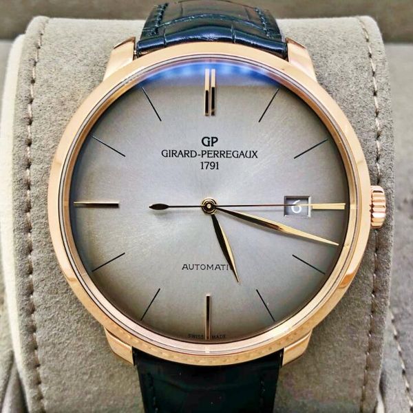 [New] GIRARD PERREGAUX 1966 49551-52-231-BB60 18k Rose Gold Men's Watch ...