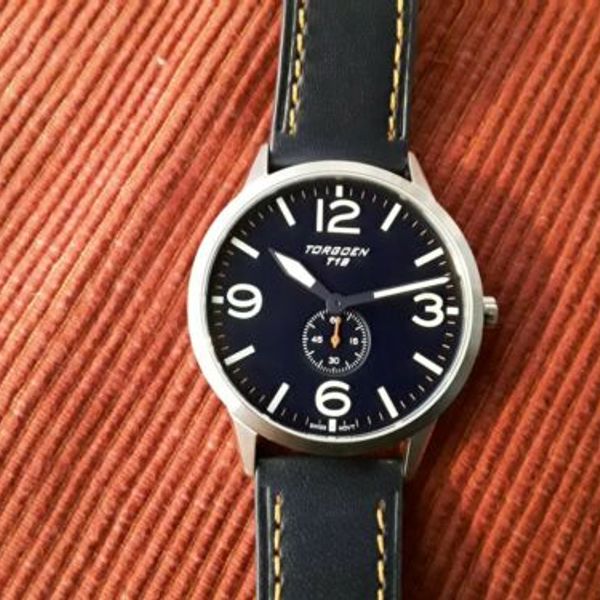 Torgoen T19 Slim Blue Robin Men's Pilot Watch | WatchCharts Marketplace