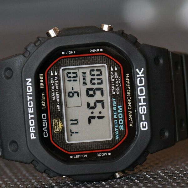 Casio G-Shock Vintage DW-5000C with DW-5600C Caseback Japan 1980s ...