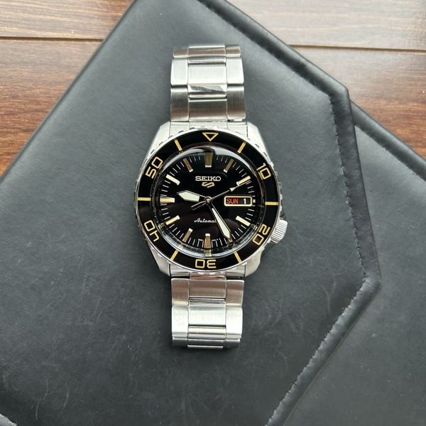 Seiko 5 Sports SRPK99 SNZH Reissue Fifty Five Fathoms Gilt Men's Diver ...