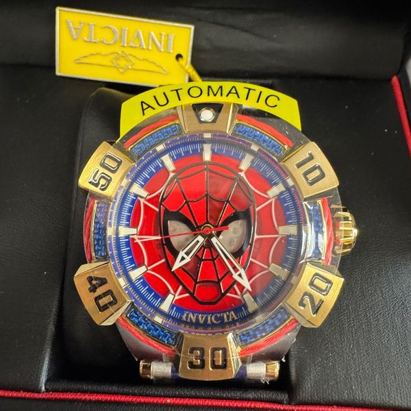 Invicta Marvel Spider Man Automatic 52MM Limited Edition 225/4000 Model ...